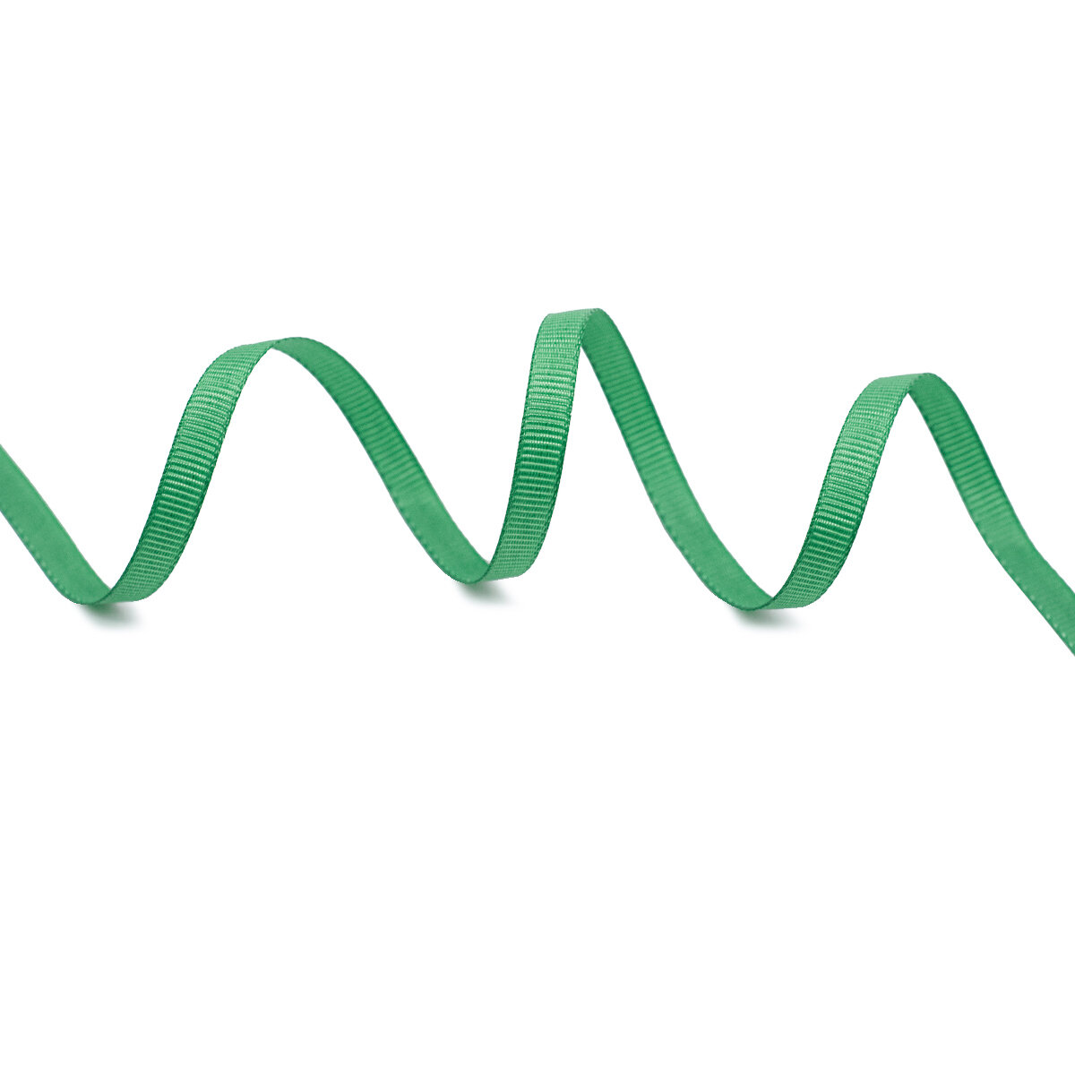 Лента репсовая декоративная Айрис, 0,6см*18,28м (091 зеленый)