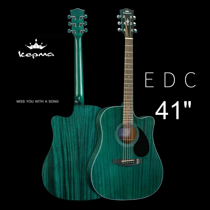 Kepma EDC BLSM / Павлиньего цвета / Aкустическая гитара