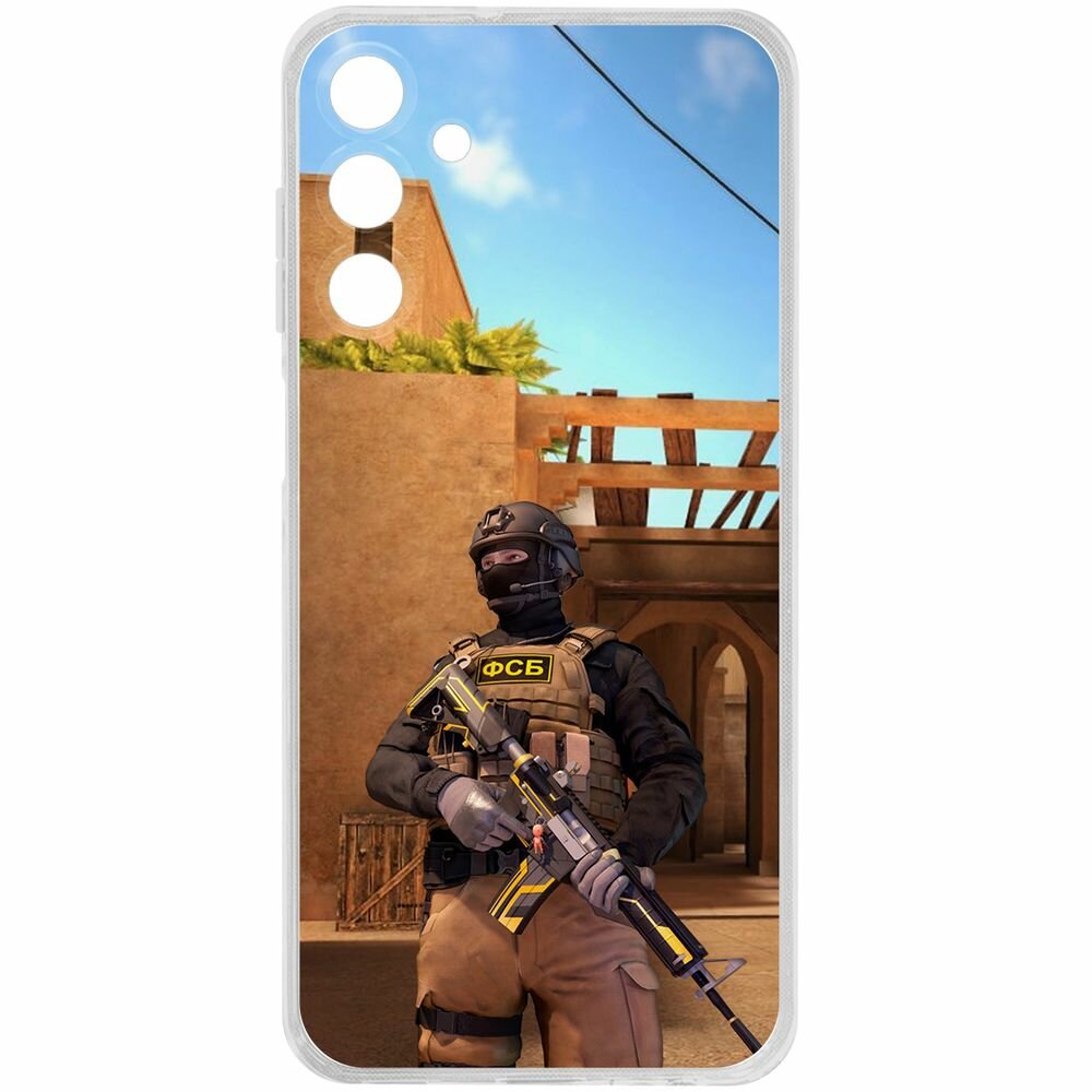 Чехол-накладка Krutoff Clear Case Cтандофф 2 (Standoff 2) - ФСБ для Samsung Galaxy M15