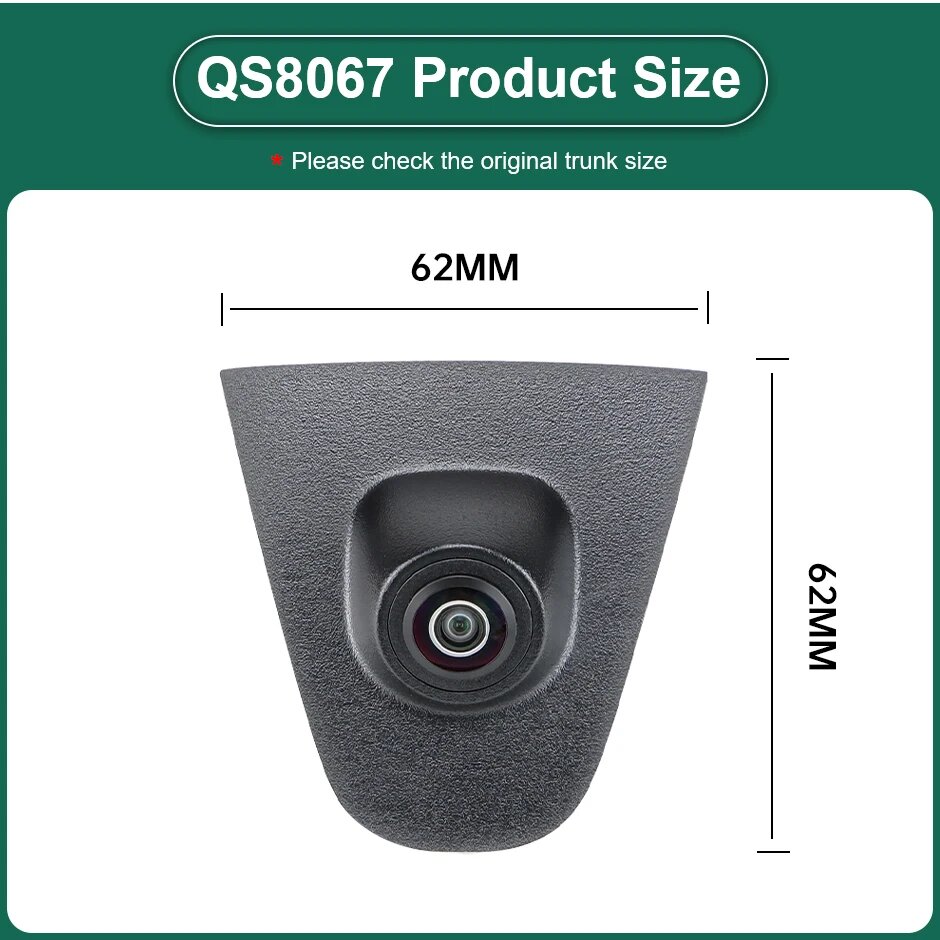 Камера заднего вида QS8067(62x62mm) для Honda