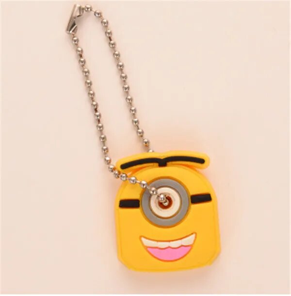 Силиконовый брелок Minions, желтый, цвет 5
