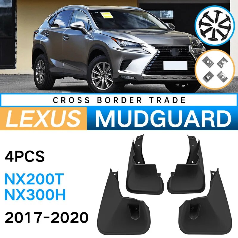 Автомобильные брызговики для Lexus NX200 NX300 NX300H 2015-2021, брызговики, передние и задние брызговики, автоаксессуары NX200 2017-2021 300H