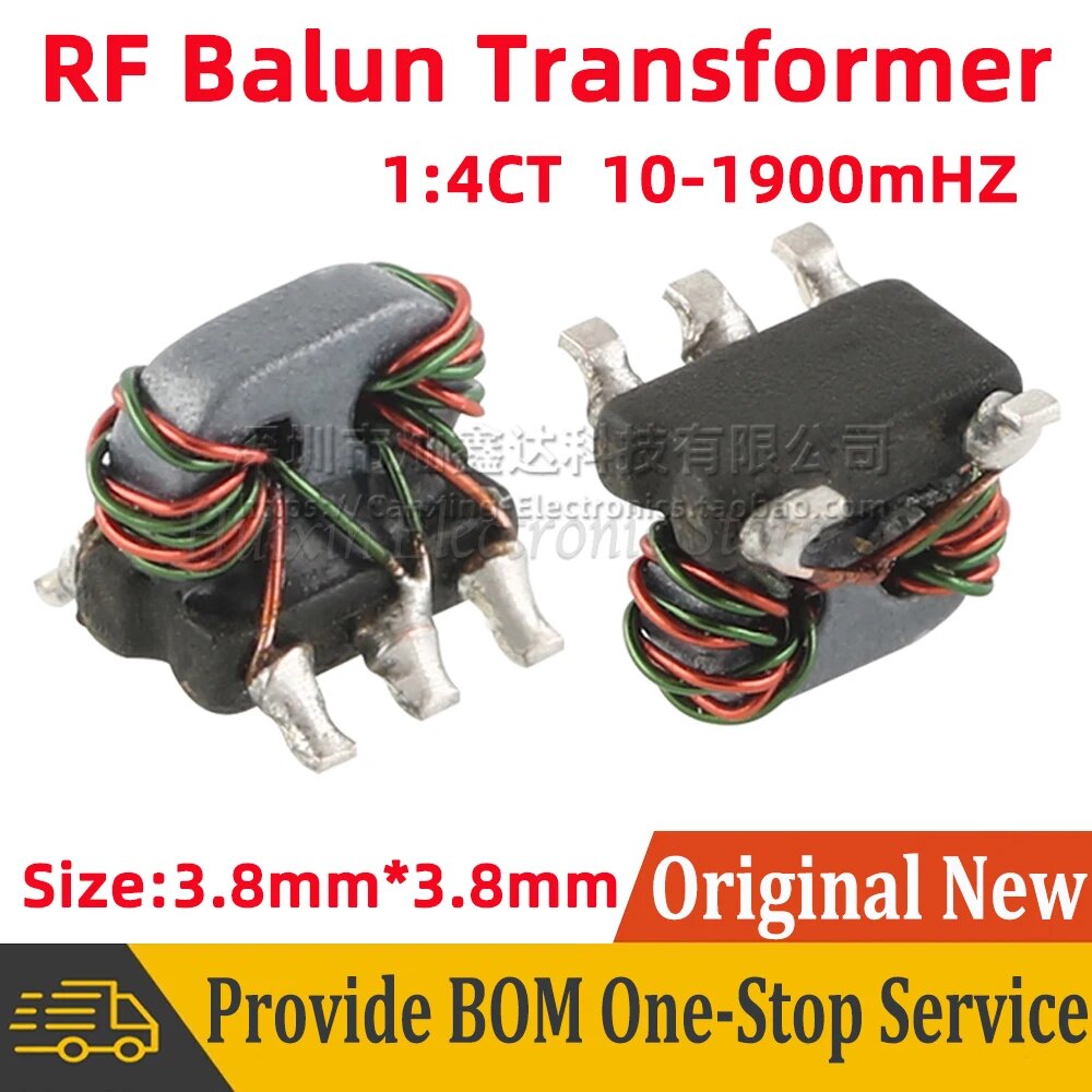 5 шт. RF трансформатор Balun 10-1900 МГц 1:4CT 50 Ом