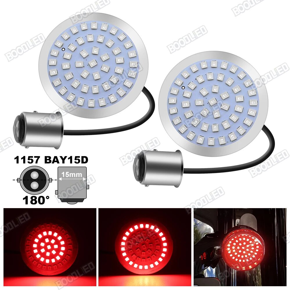 LED 1157 BAY15D поворотник для мотоцикла, красный