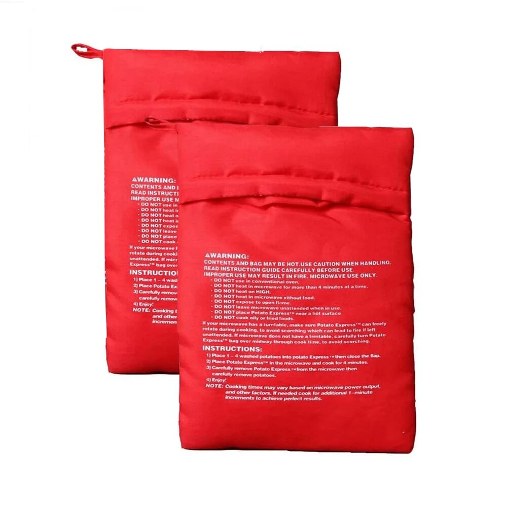 Многоразовый мешок для картофеля в микроволновке 2 pack