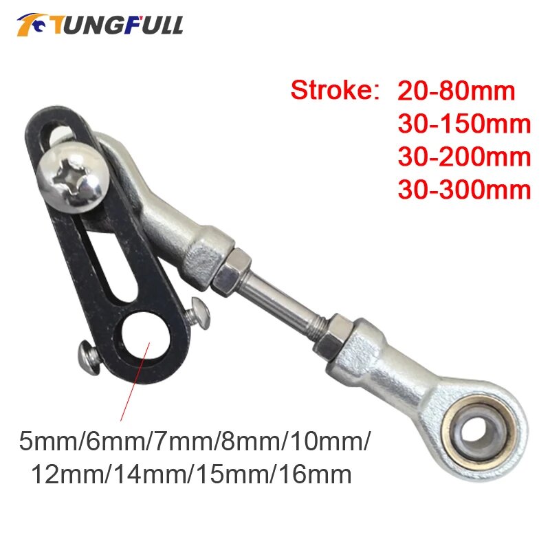 Регулируемый поршневой двигатель Tungfull Motor shaft 10MM, 30-150mm