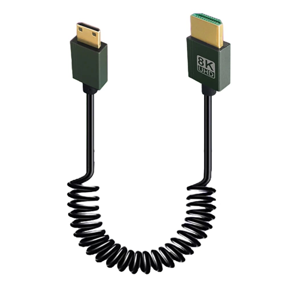 APWIKOGER HDMI-совместимый спиральный кабель 8K