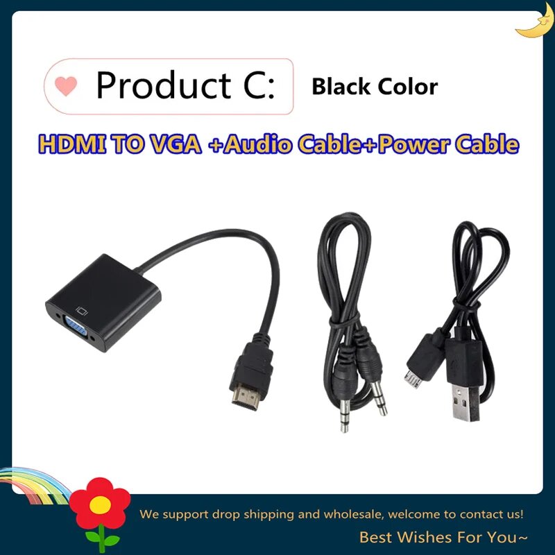 HDMI-VGA адаптер 1080P Product C