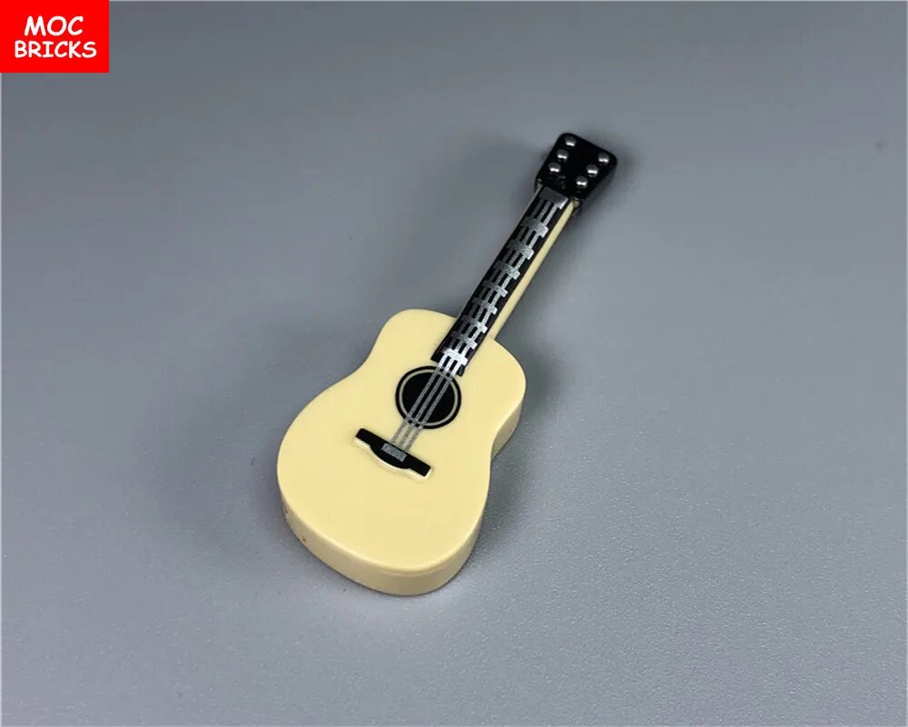MOC BRICKS Музыкальные инструменты из блоков 15 шт Светло-желтый, NO.4