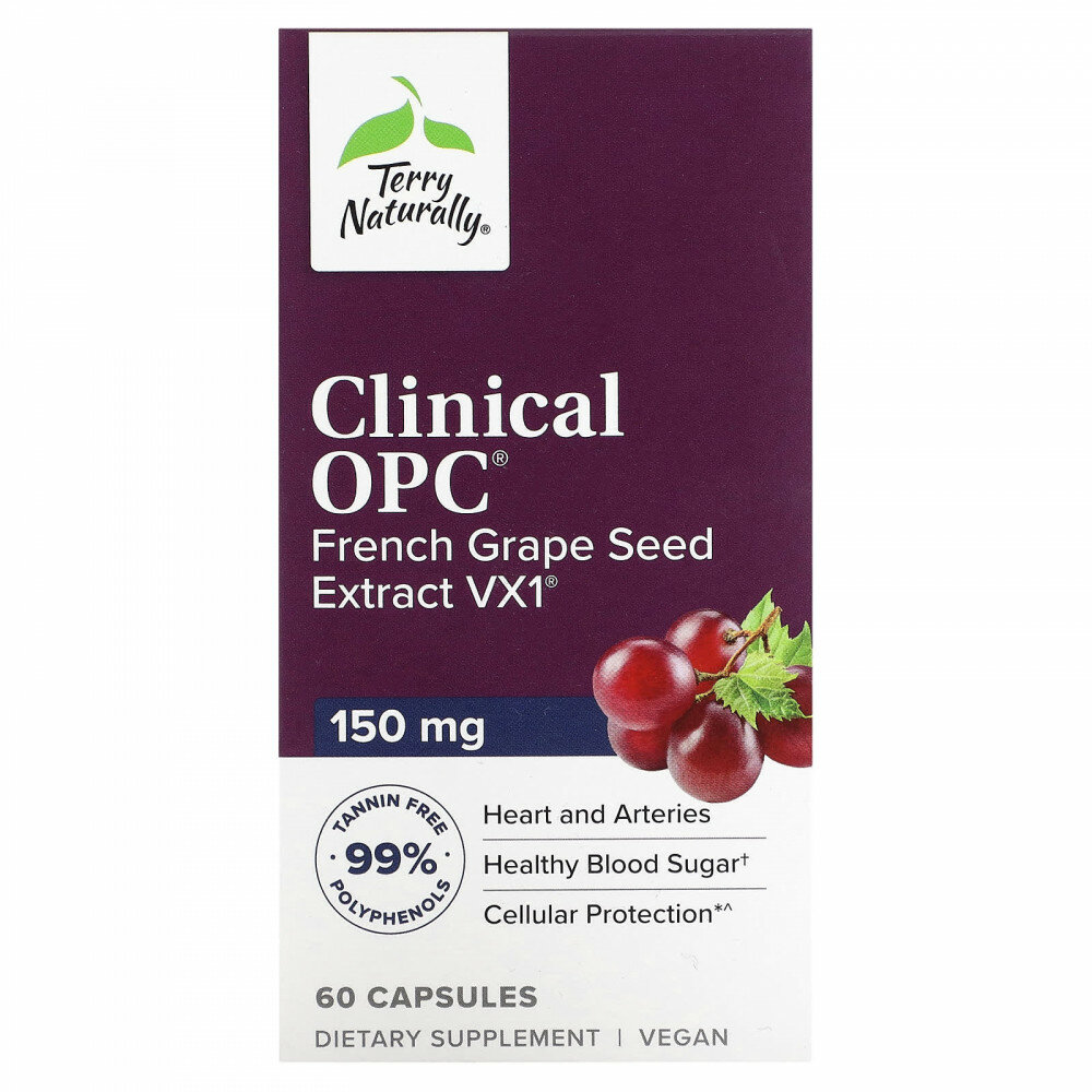 Terry Naturally, Clinical OPC®, 150 мг, 60 капсул