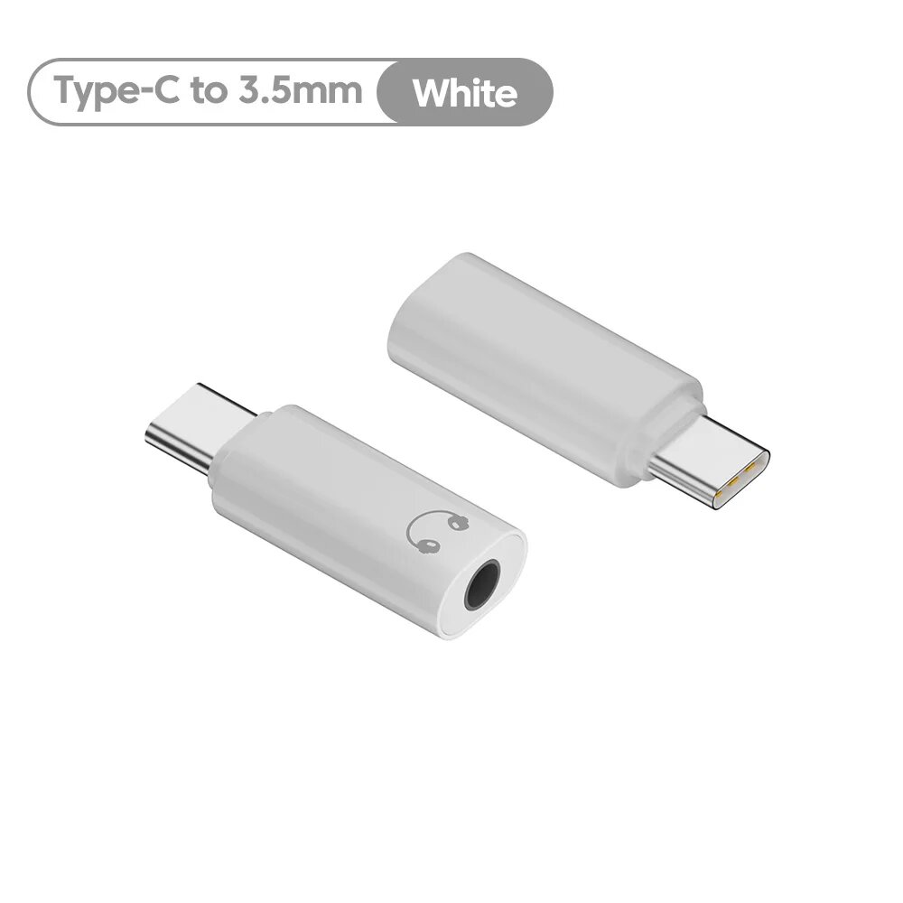 Аудиоадаптер Type-C 3.5 мм White