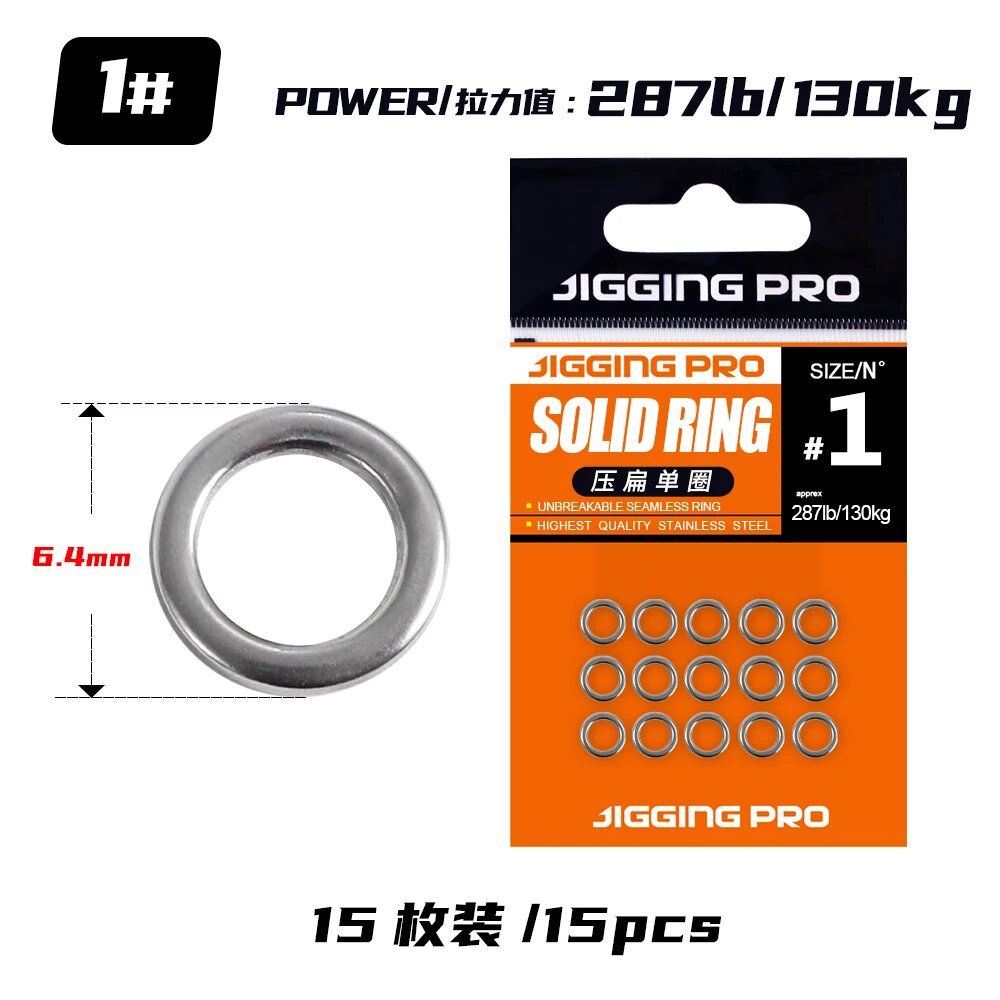 Вертлюги JIGGING PRO из нержавеющей стали 10/15 шт