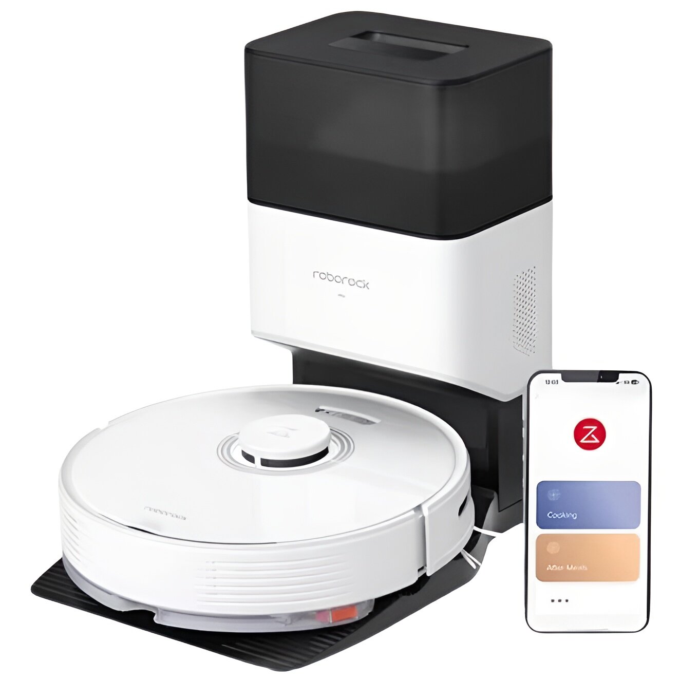Робот-пылесос Roborock Q7 MAX Plus Глобальная, сухая и влажная уборка, белый