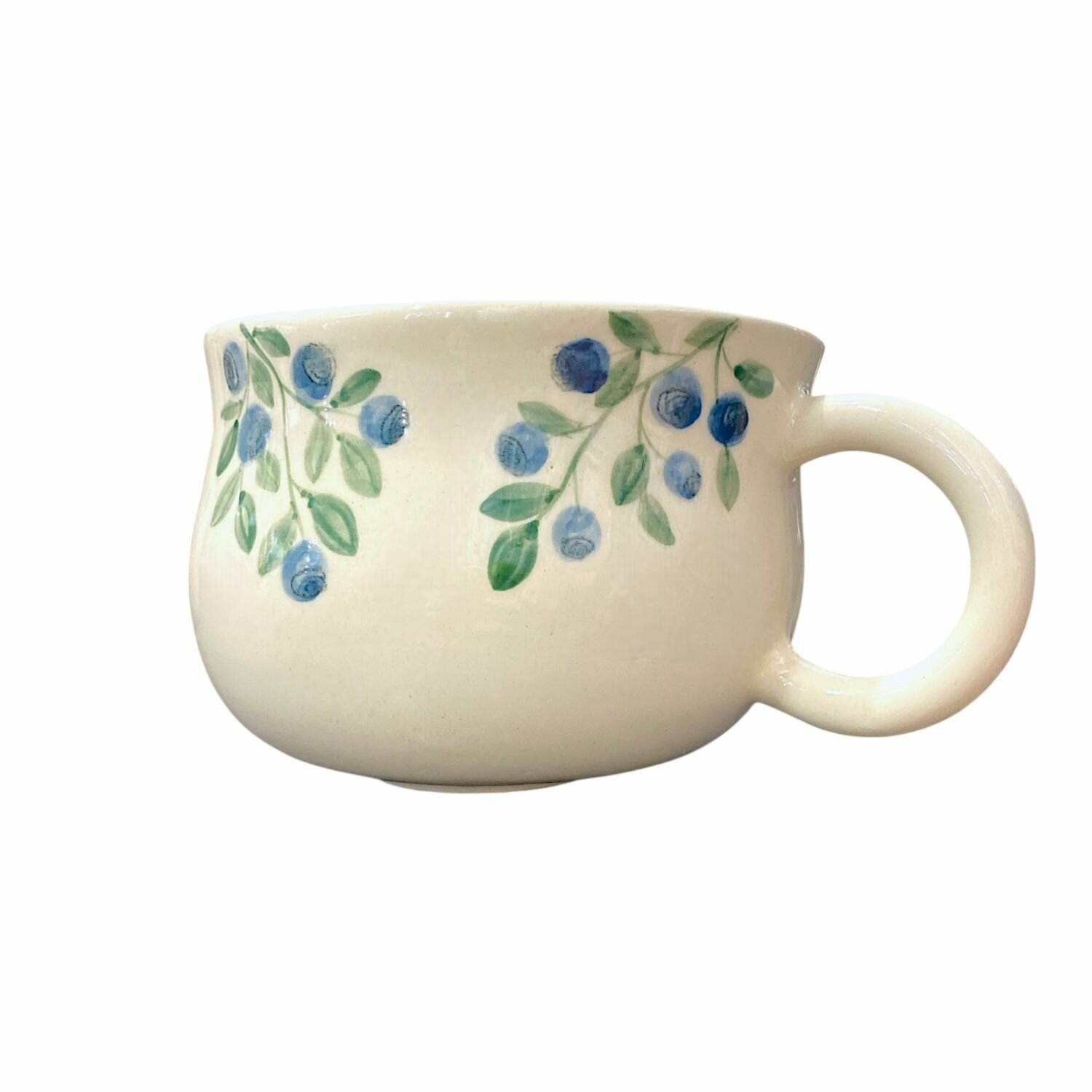 Кружка ручной работы Верба керамика «Черника», керамика 500 мл