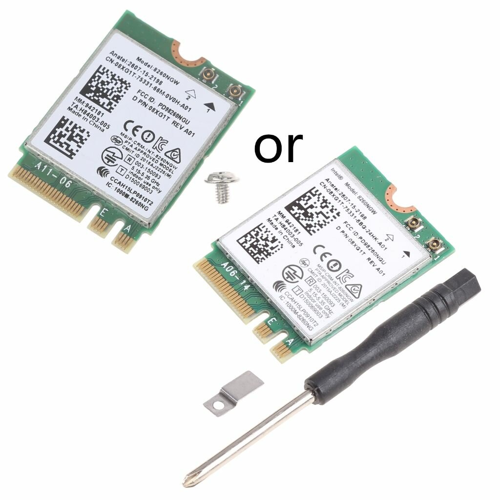 Двухдиапазонный 2,4 + 5 ГГц 867M Bluetooth-совместимый V4.2 NGFF для M.2 WLAN Wi-Fi модуль беспроводной карты 8260 AC 8260NGW