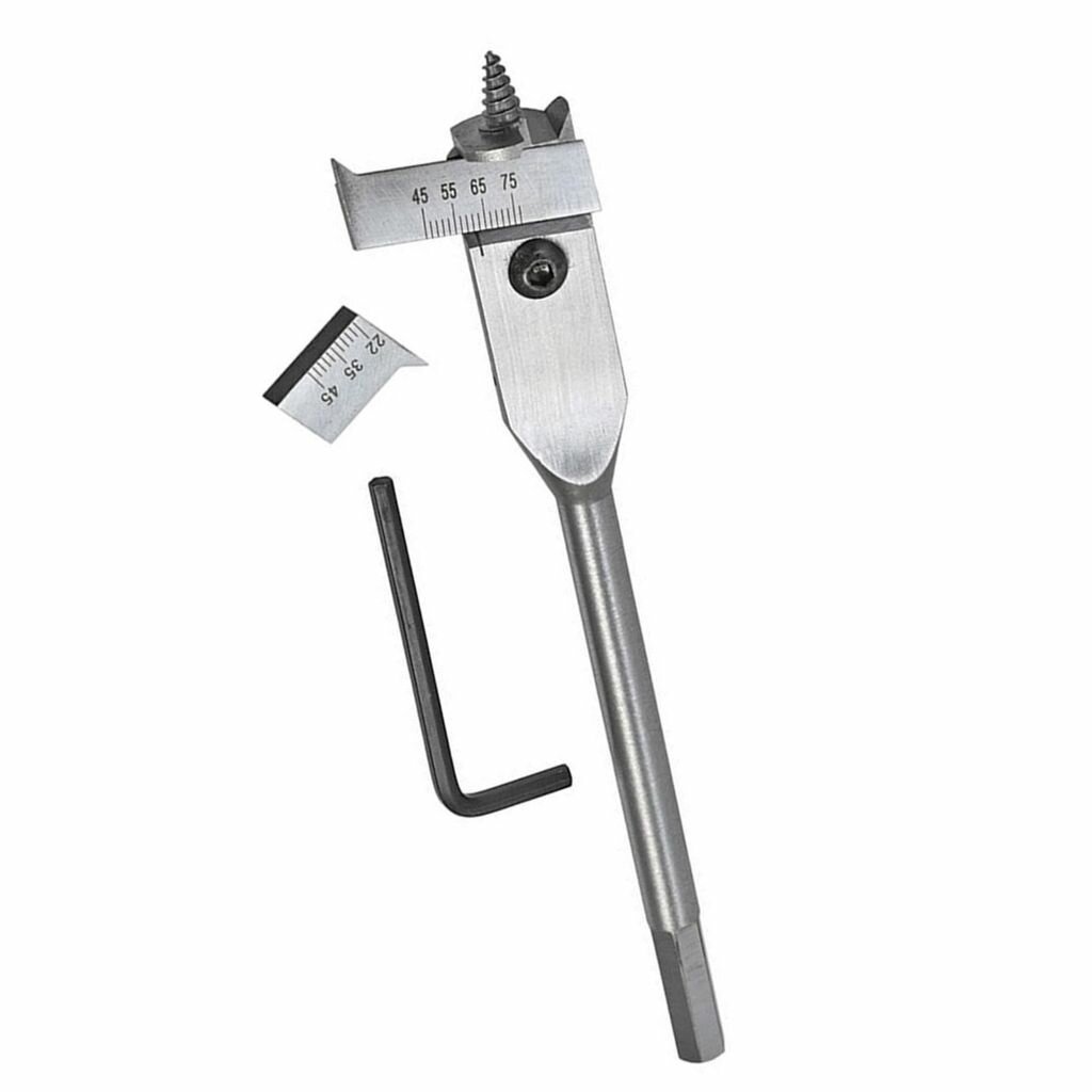 (1 комплект) Плоское сверло для деревообработки с шестигранным хвостовиком -диапазон 22 и 75 мм