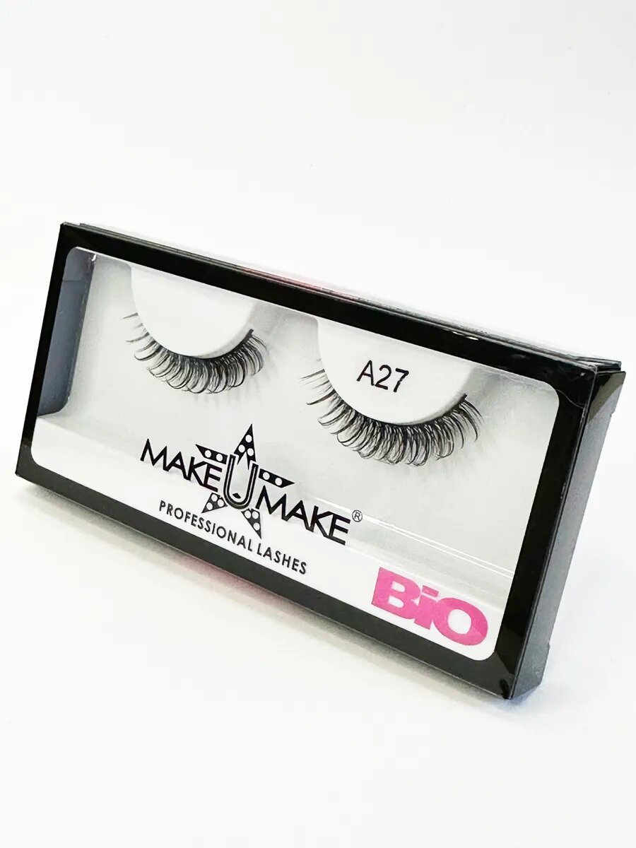 Профессиональные накладные шелковые ресницы BIO, форма A27