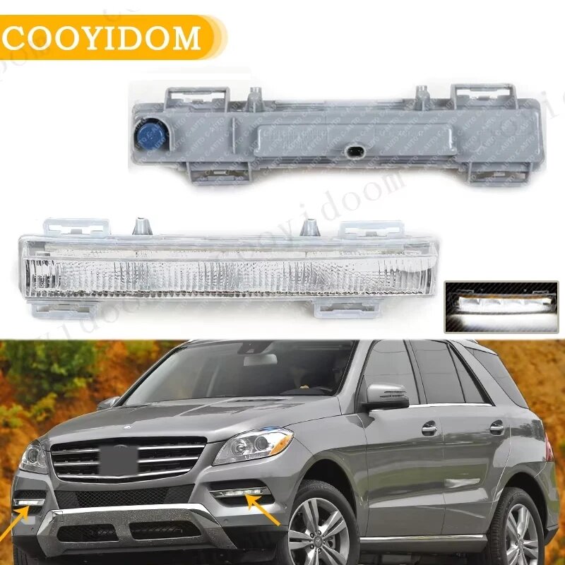Автомобильные передние светодиодные дневные ходовые огни DRL противотуманные фары для Mercedes-Benz W166 ML350 ML400 X204 GLK350 2012-2015 2049065501 стайлинг автомобиля Only 1 Right