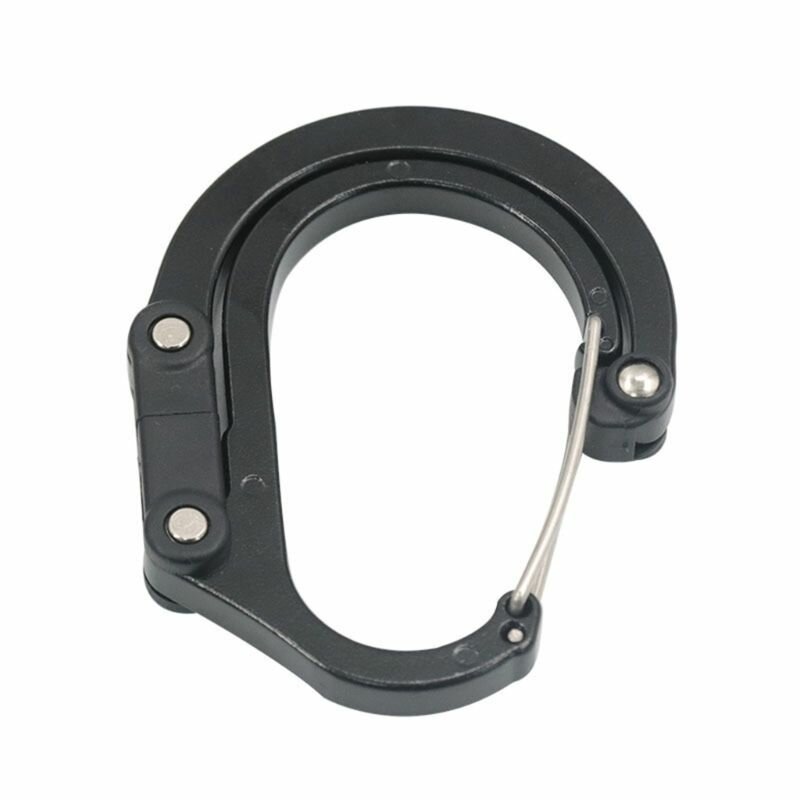 Среднее многофункциональное кольцо для подвешивания карабина- черный