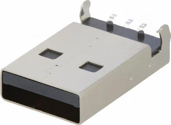 Вилка KEYSTONE KEYS931 Вилка USB A на PCB SMT PIN: 4 горизонтальный USB 2.0 позолота 1шт