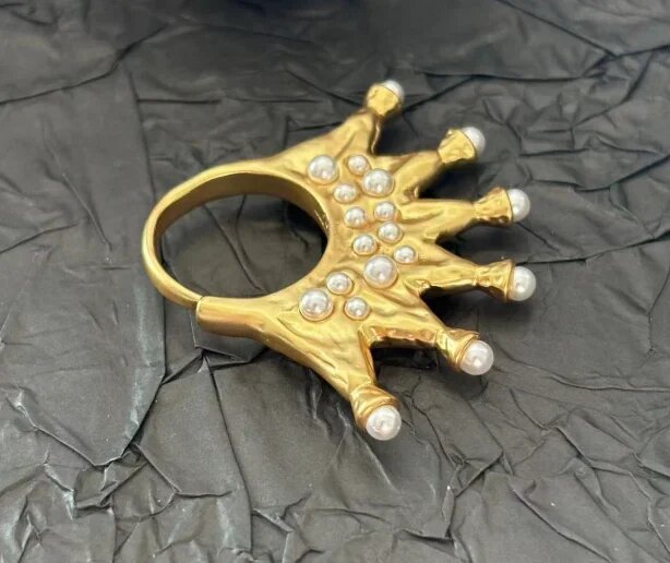 Кольцо-корона с жемчугом, ring