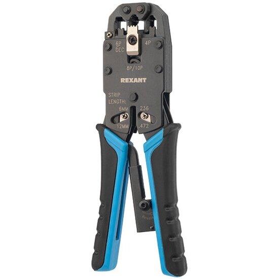 Кримпер для обжима Rexant 10P10C/8P8C/6P6C/4P4C (ht-200R) PRO