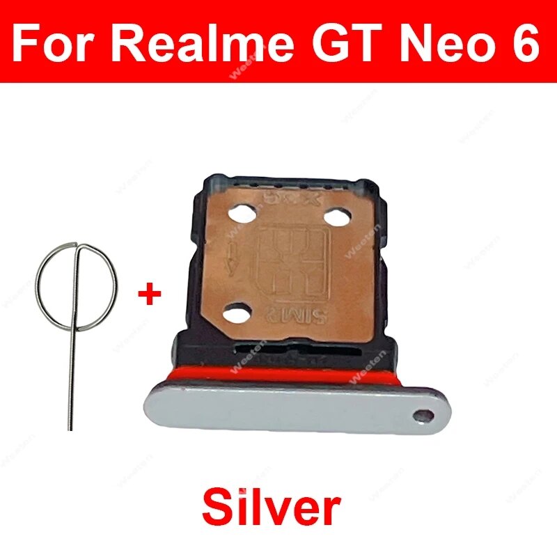 Лоток SIM-карты Realme GT Neo 6 Silver