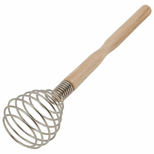 3 x Венчик спиральный с деревянной ручкой 26см ID10264 МирХозТорг (Комплект из 3 штук)