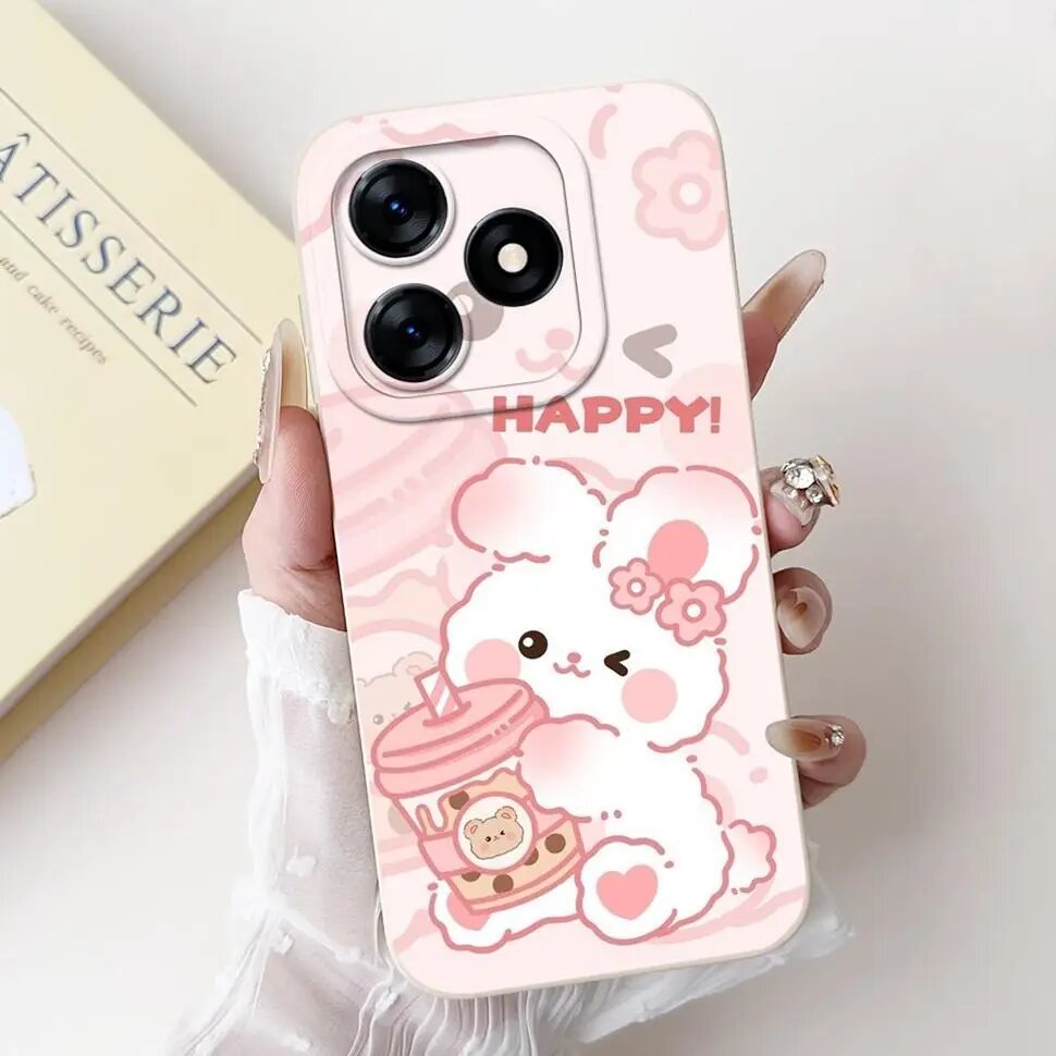 Чехол для телефона Realme Note 50, модный защитный Розовый, TYbai2160, For Realme Note 50