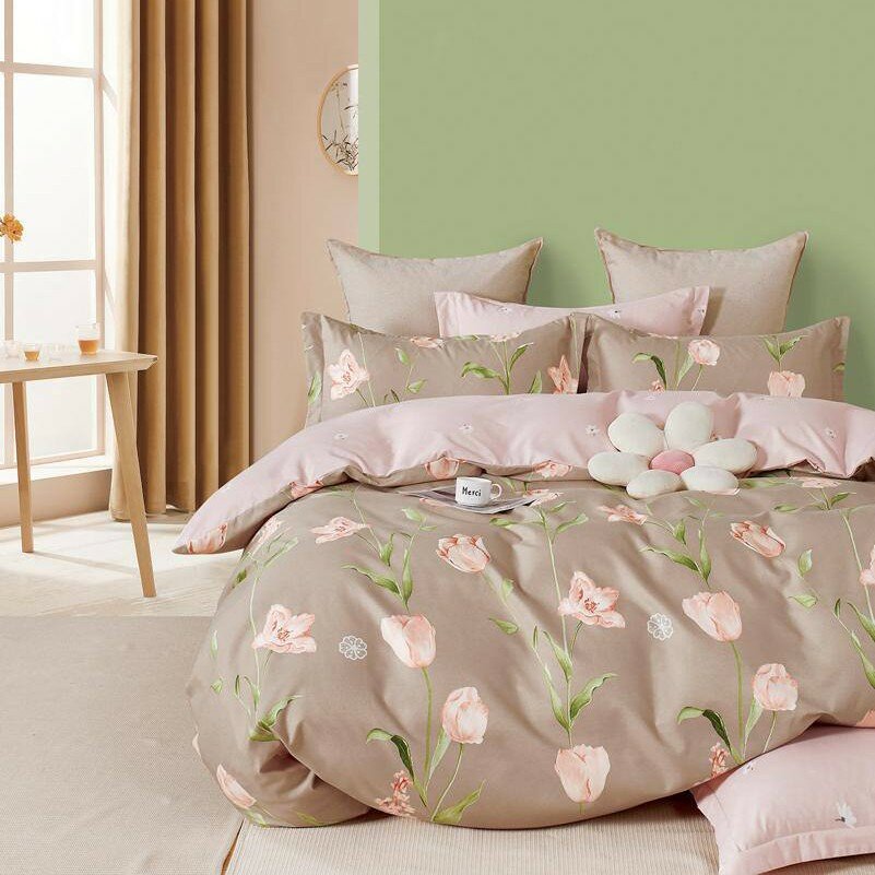 Постельное белье евро Boris Dense, комплект из 6 предметов, мягкое как бархат