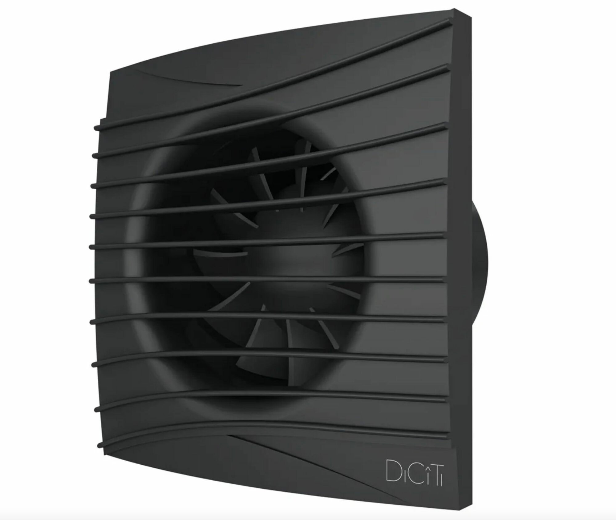 Вентилятор осевой вытяжной с обратным клапаном SILENT 4C Matt Black Черный матовый D100