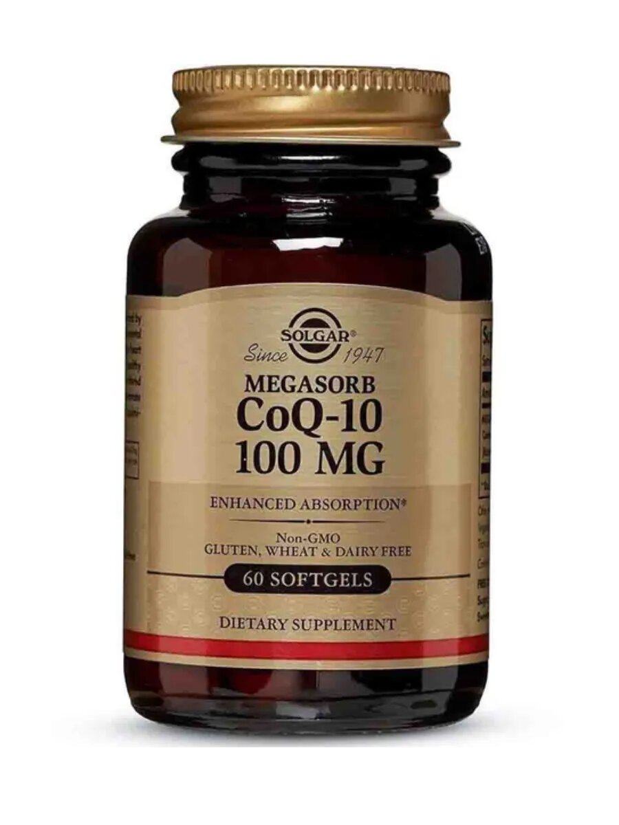 SOLGAR Коэнзим Q-10, 100 мг, 230 г, 60 шт.