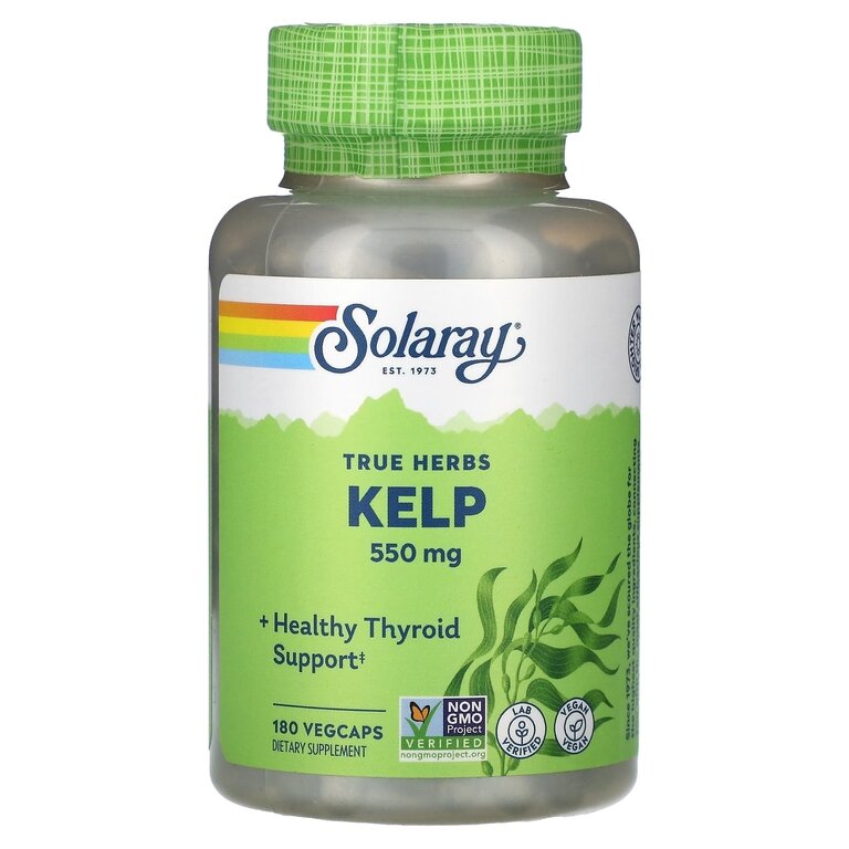 Solaray Kelp Seaweed (Kelp с фолиевой кислотой) 550 мг 180 капсул (Solaray)