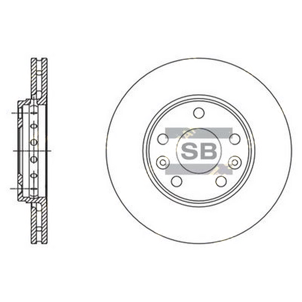 HI-Q SD3060 диск тормозной передний\ dacia duster 1.5d 10, Renault (Рено) Megane (Меган) 1.2-2.0 /