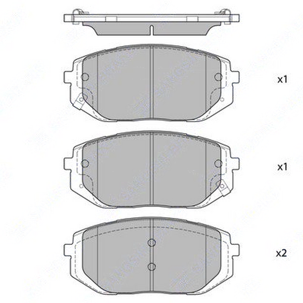 HI-Q SP4479 sp4479 колодки дисковые передние\ Sonata (Соната) 2.0i / 2.5i 20-