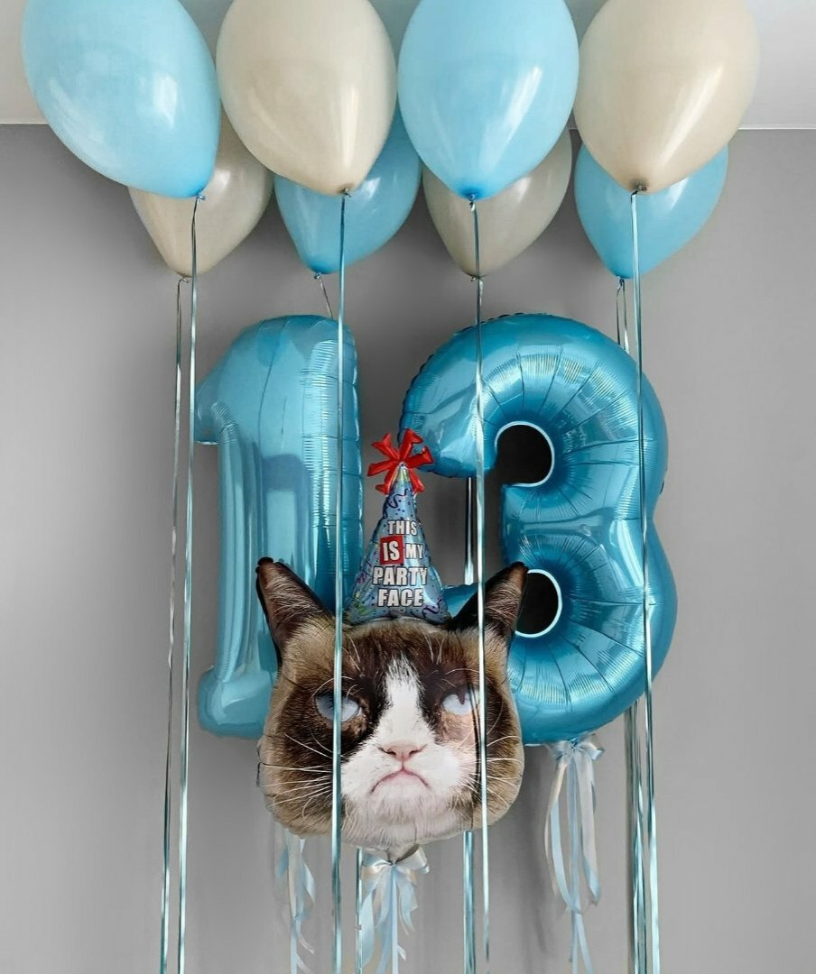 Набор воздушных шаров с гелием «Вечеринка без эмоций»