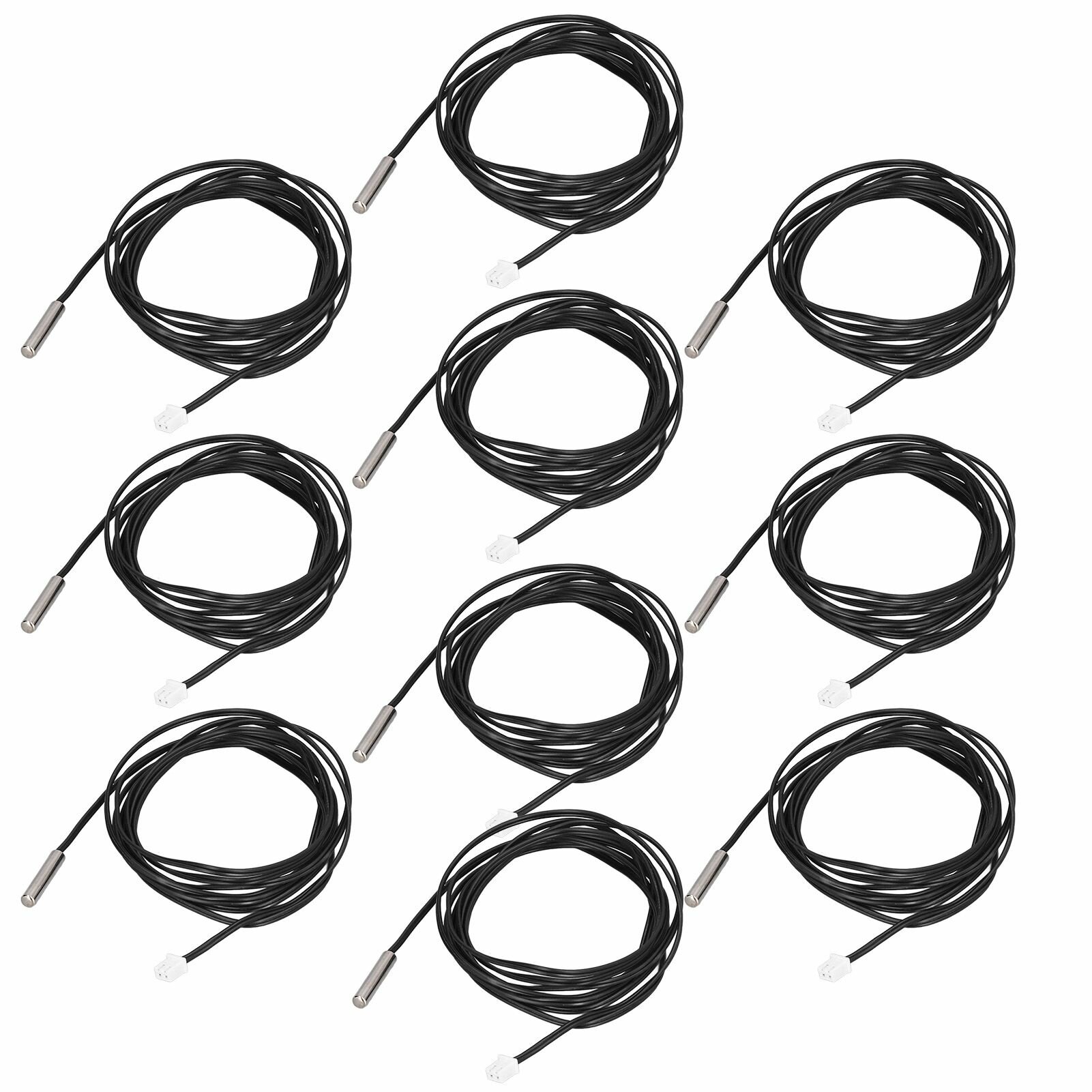 10 шт. Термисторный датчик NTC Датчик температуры 5x25 мм с цилиндрической головкой 2 метра Длина кабеля 15K B3950