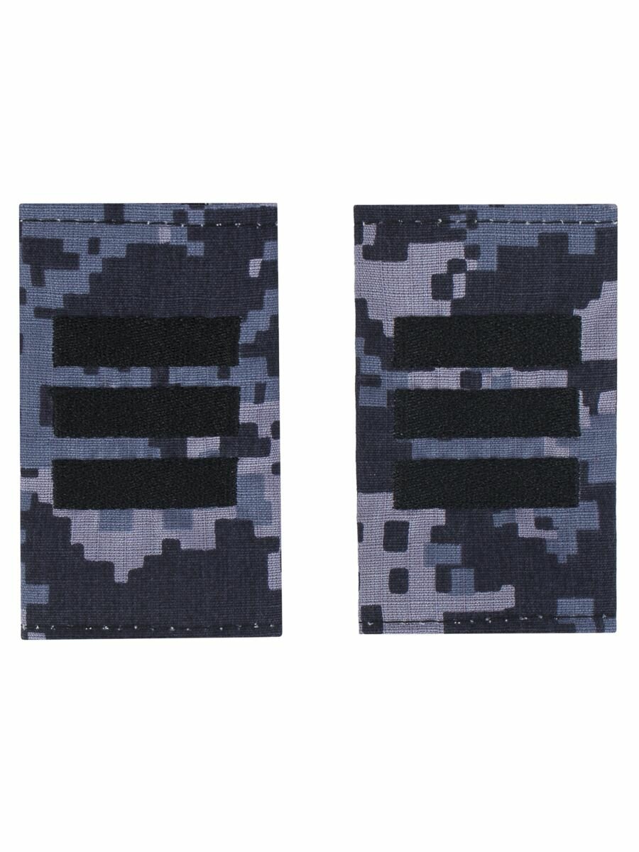 Фальш-погоны камуфляж синяя цифра 9x5 см звание Сержант 751552