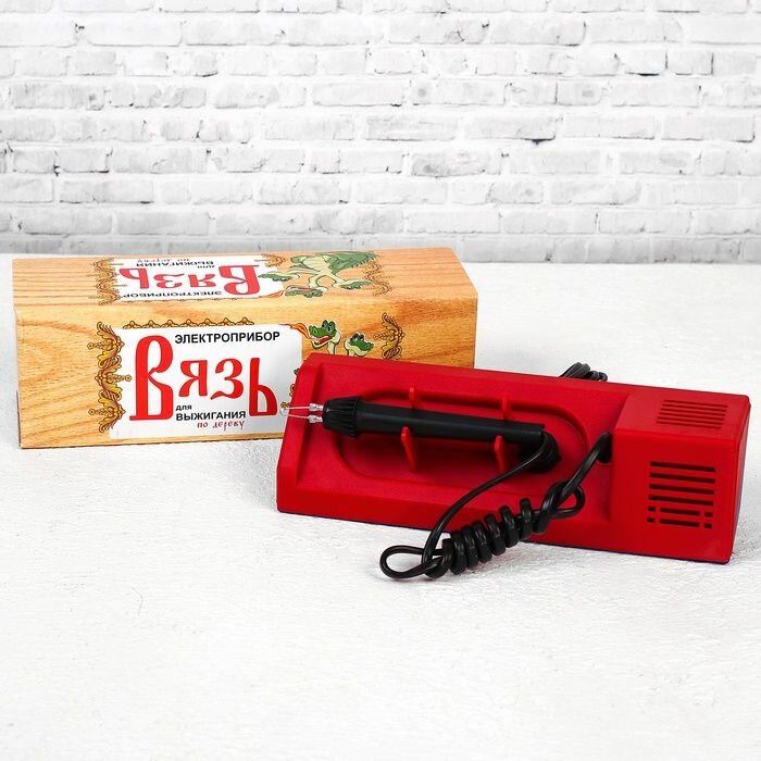 Прибор для выжигания Трансвит "Вязь", по дереву, с регулировкой мощности, 1 насадка