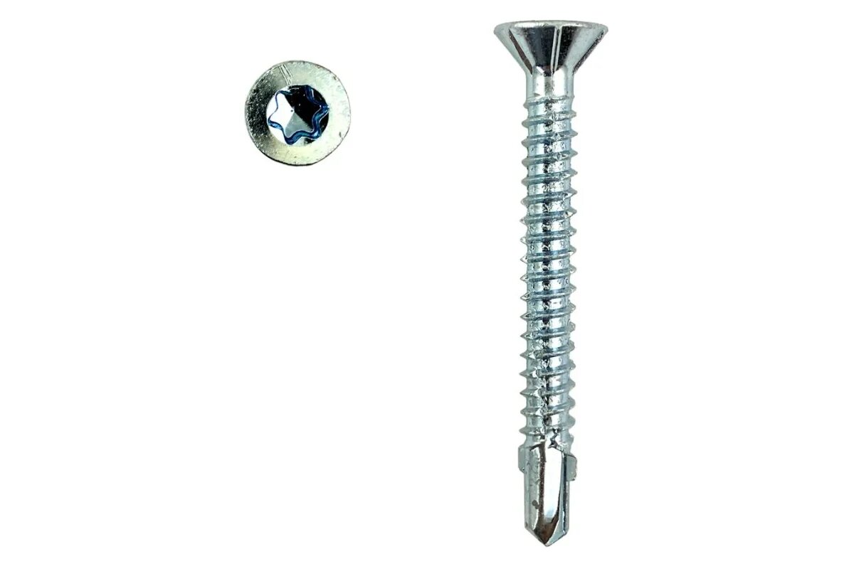 Rusconnect CWM6355 Flugel JFL потай шуруп 6,3x55 для дерева к металлу TORX30 316355 (100шт)