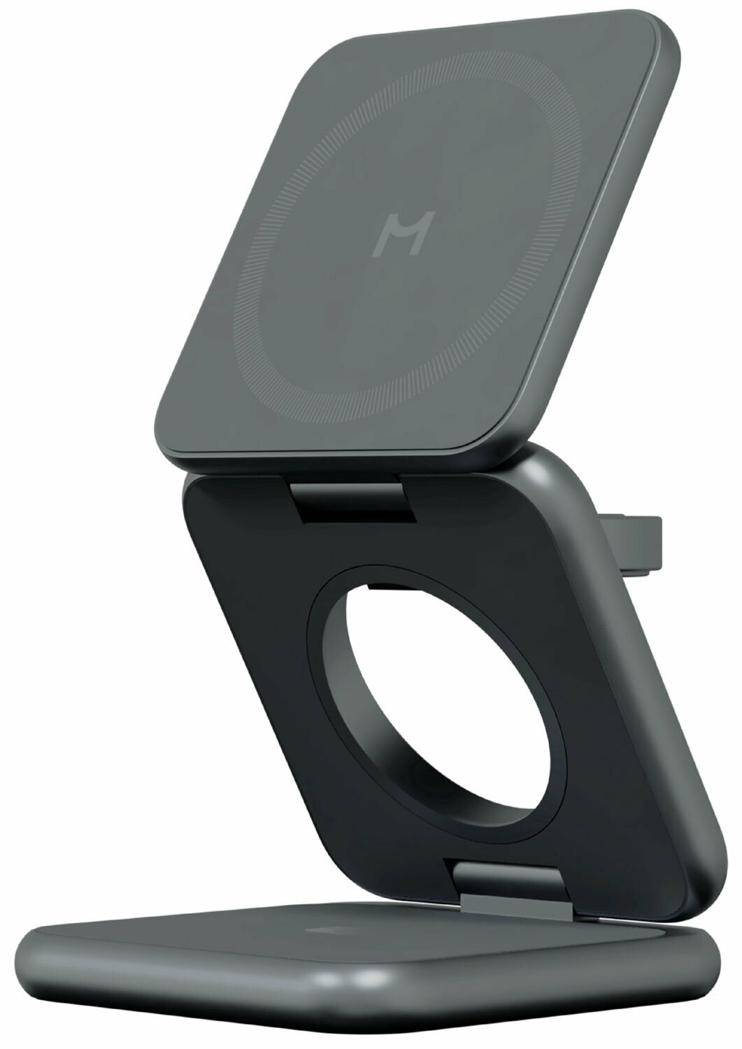 Складное беспроводное зарядное устройство Magssory Fold Pro, 3 в 1, с магнитами, совместимое с Qi2 (midnight WCH063)