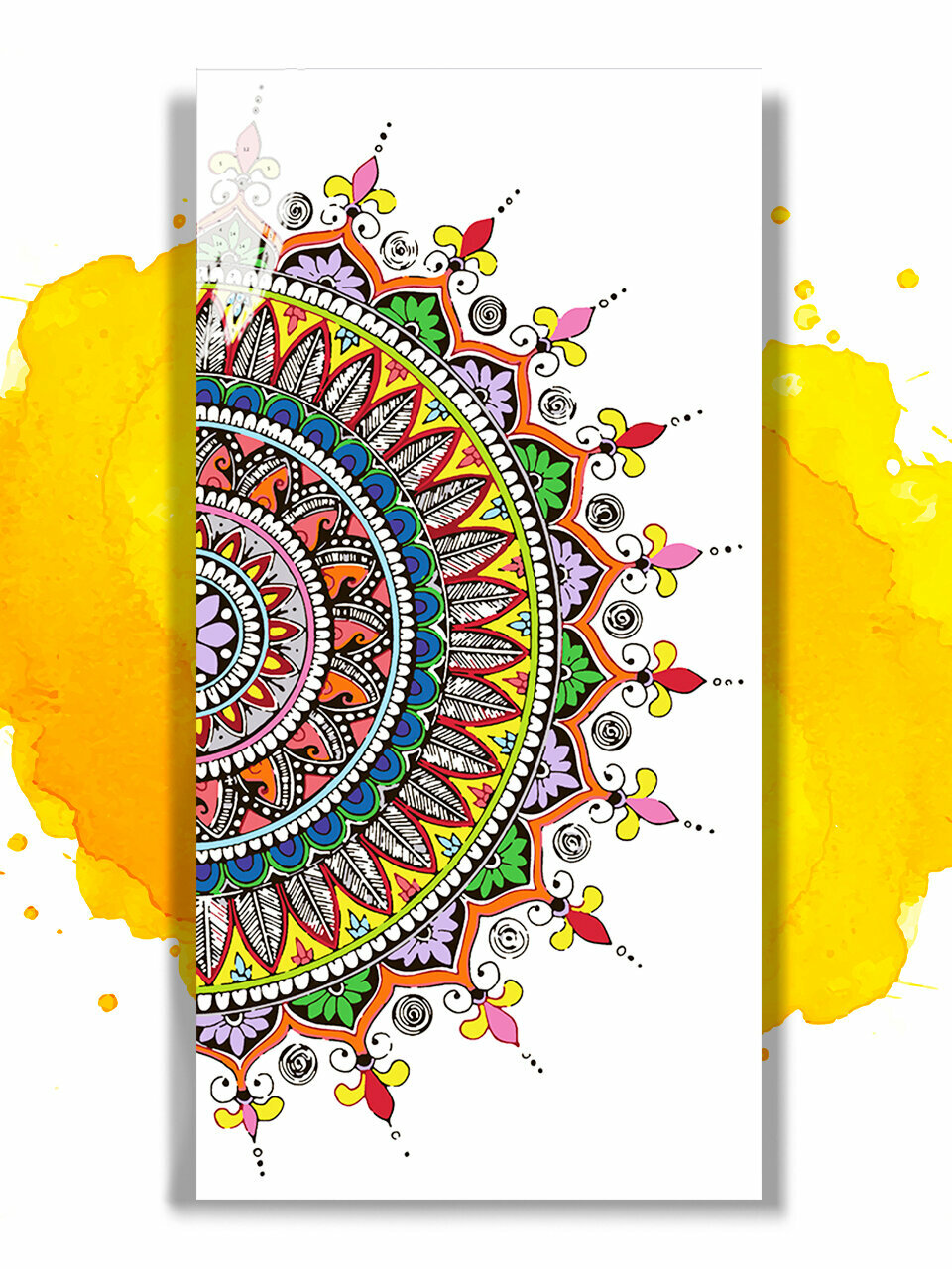 Картина по номерам на холсте Мандала на счастье, 30 х 60 см