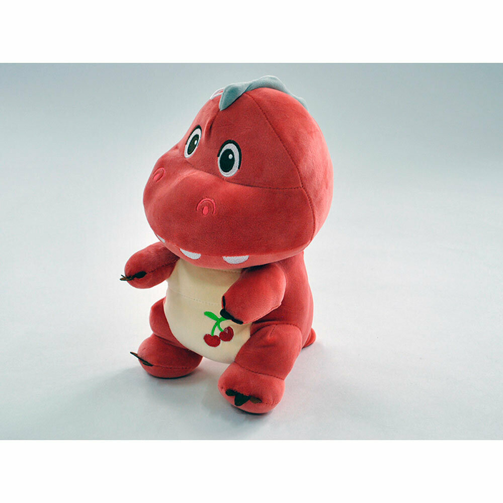 Мягкая игрушка Tasha Toys Динозавр с вышивкой ягодки 17 см TTV4-156H для детей