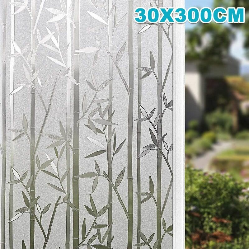 Витражная самоклеющаяся пленка, Самоклеящаяся витражная пленка для оконзащита от солнца и теплоизоляция 30x300 см