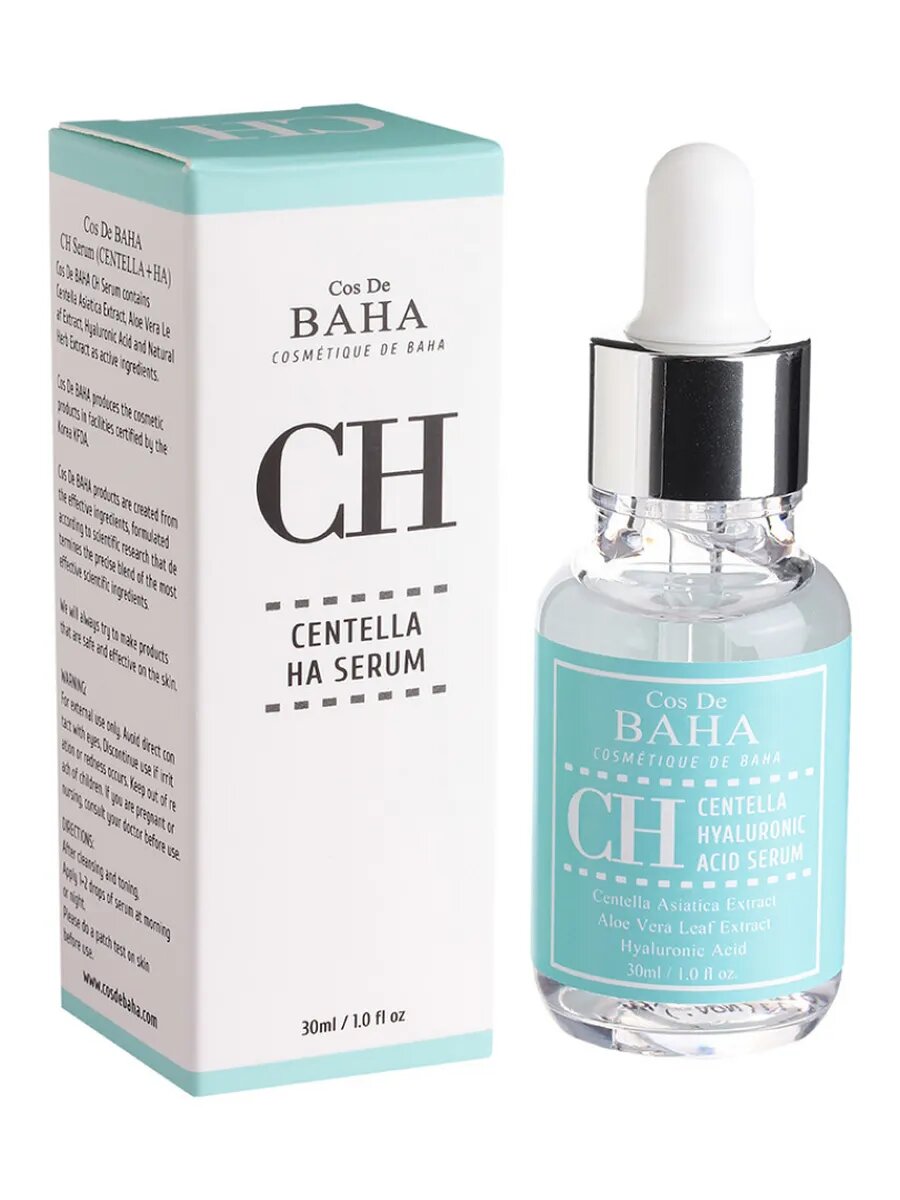 Сыворотка для лица COS DE BAHA Centella Serum, с экстрактом центеллы, 30 мл