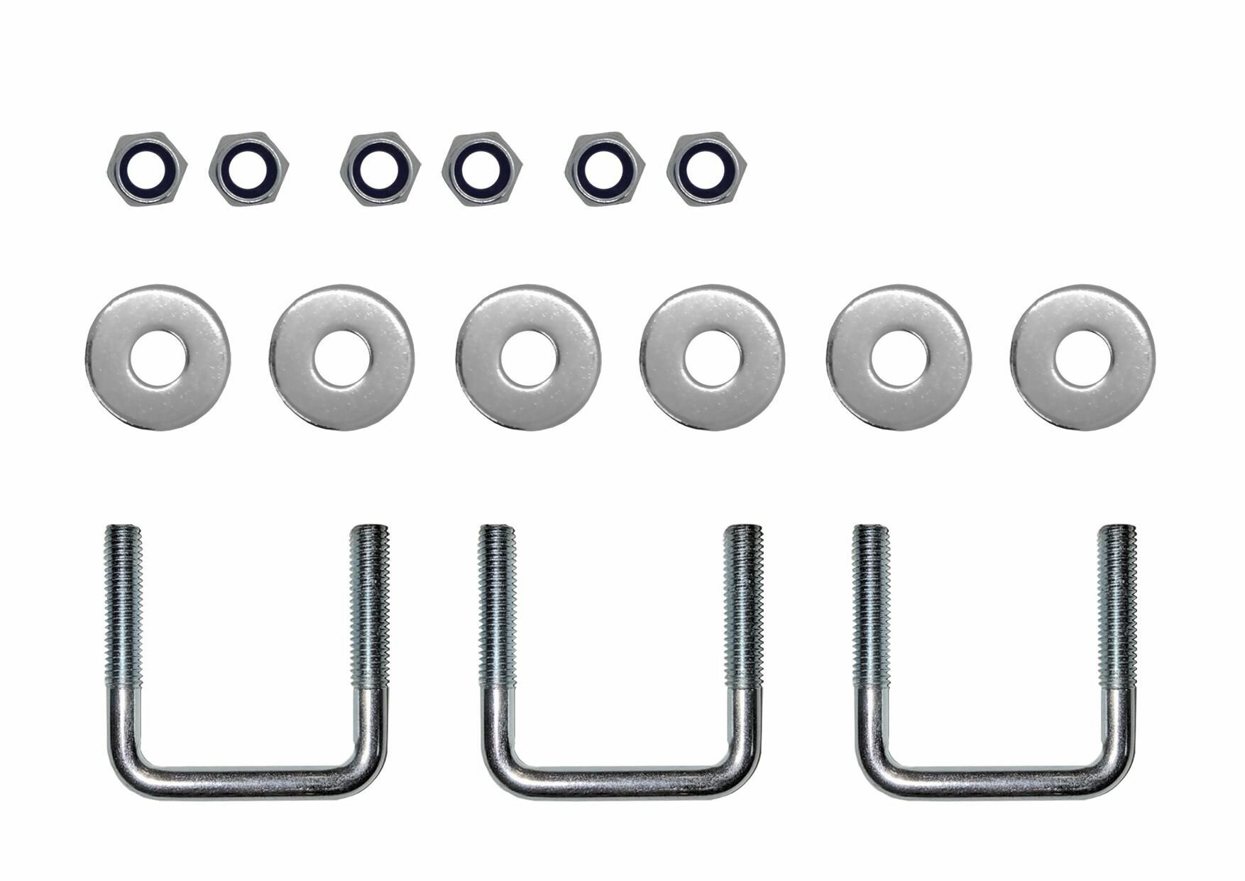 Комплект переходников Атлант 8564.1 для установки велосипедных креплений на прямоугольные дуги (20х30)