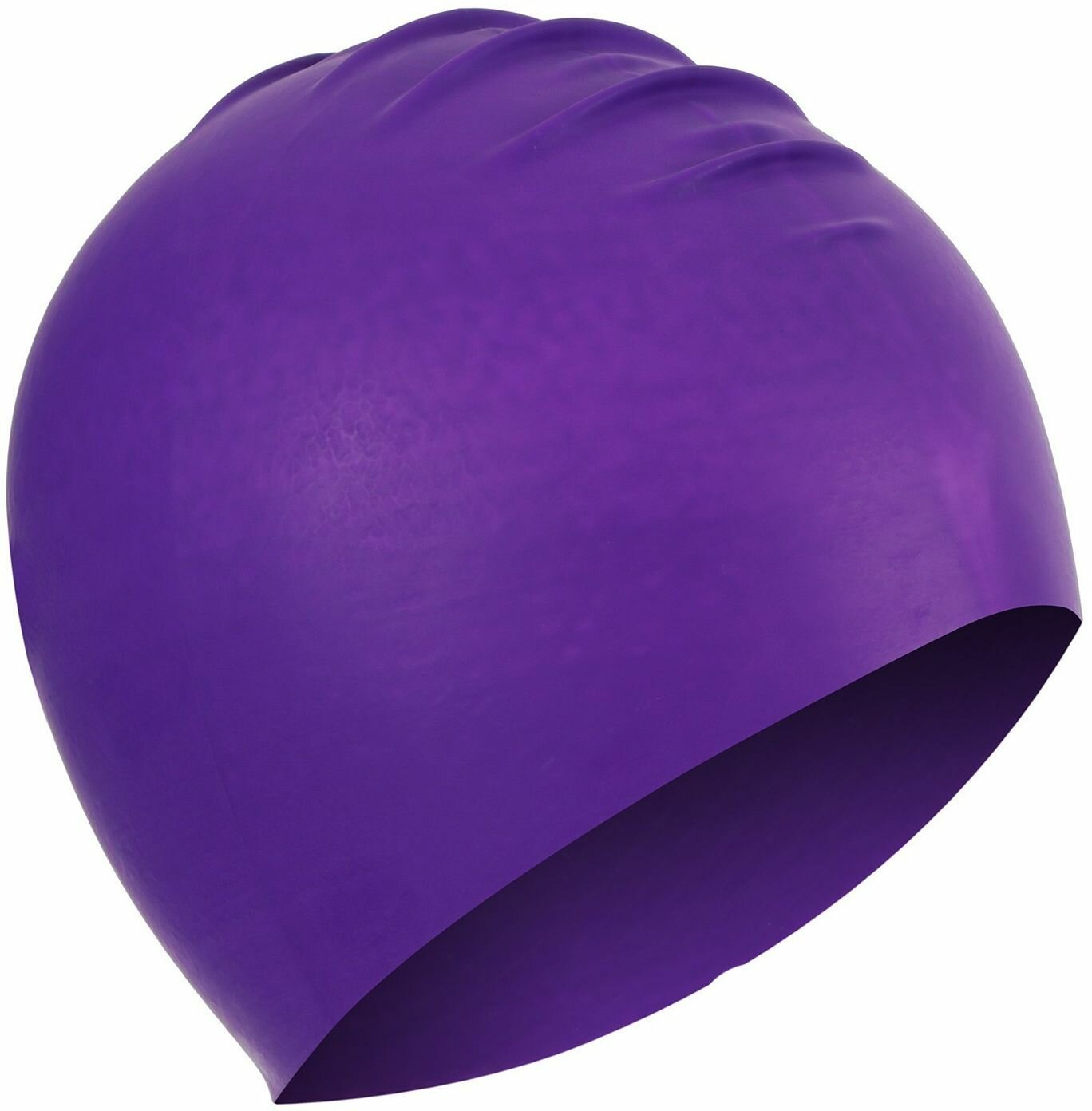 Резиновая шапочка для плавания, взрослая плавательная шапка для купания в бассейне, обхват 54-60 см, цвет сиреневый