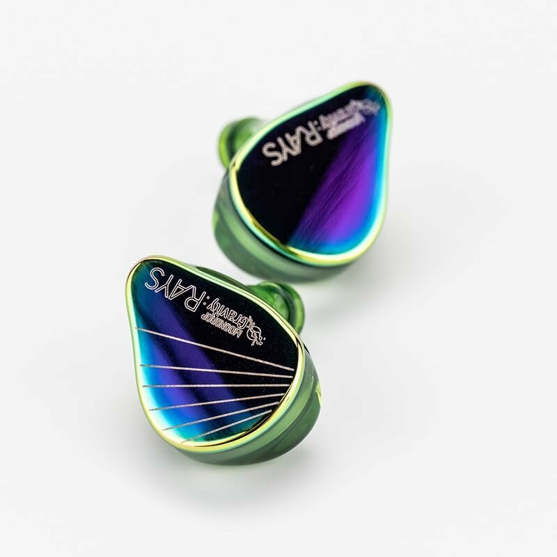 Наушники MOONDROP Rays, проводные, игровые, с ANC, RGB, зеленые — фото 1