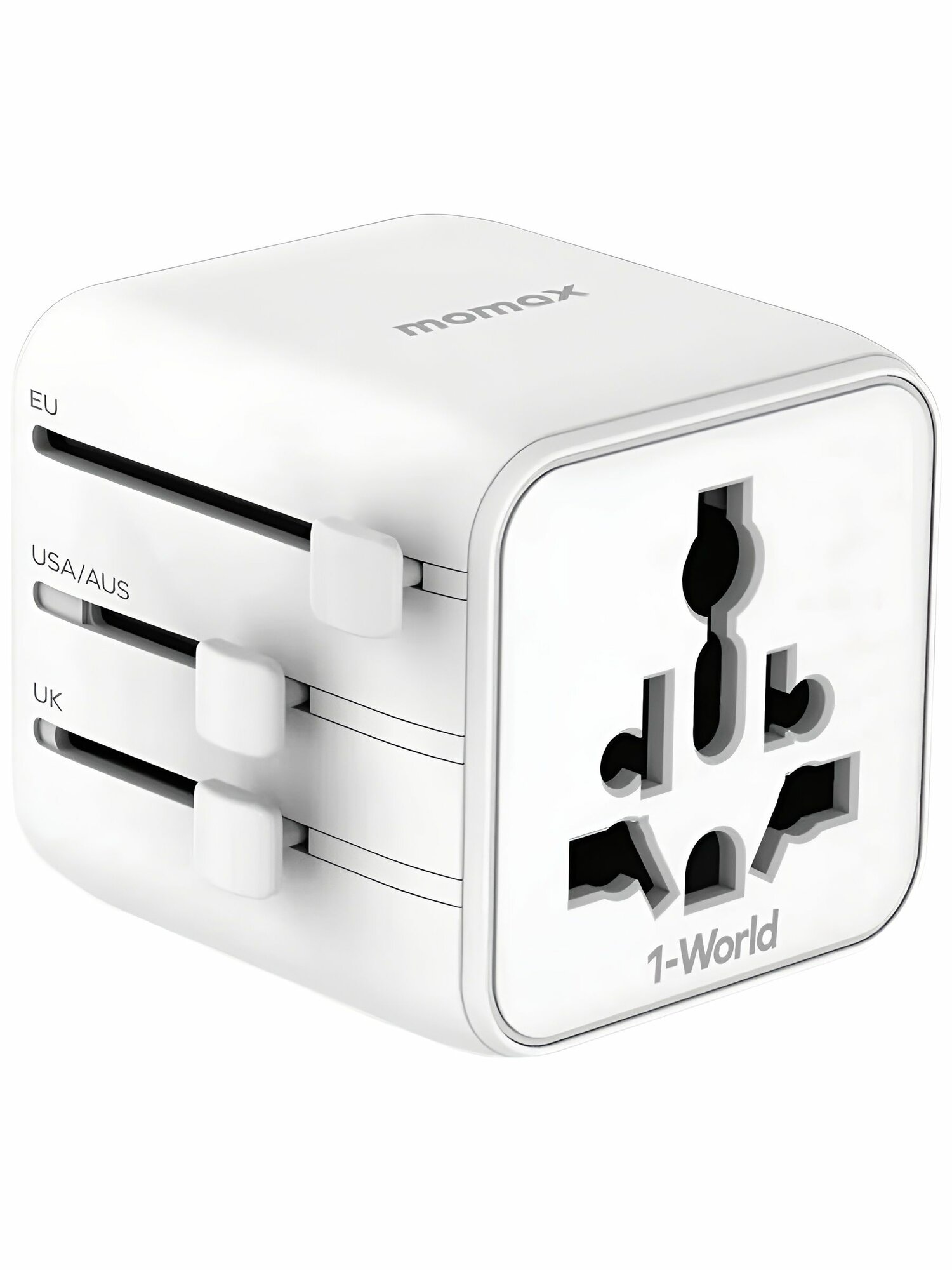 Универсальное зарядное устройство Momax 1-World Travel Adapter - White