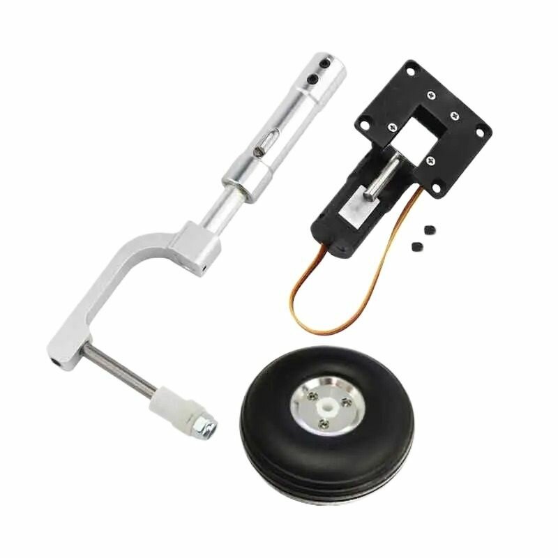 Радиоуправляемая модель самолета с убирающимся шасси без сервопривода